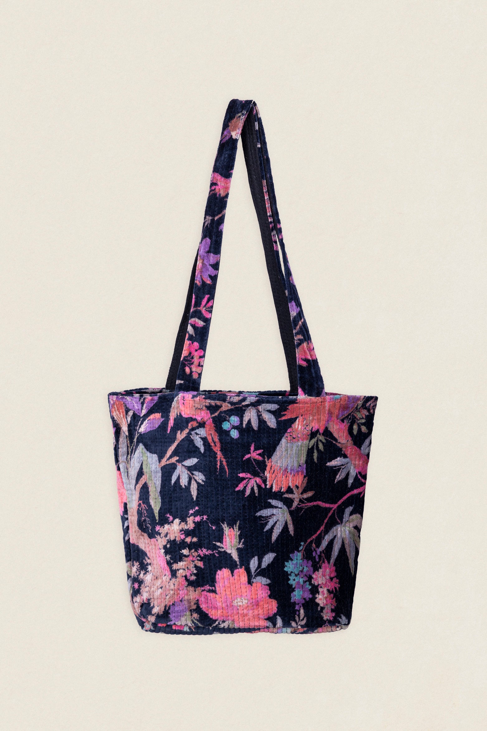 Bolso Cuadrado Pájaros Azul Marino BC08 - The Nook Store